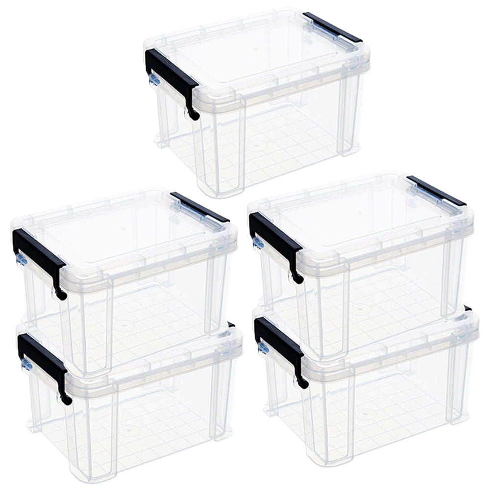 Plastic Box Small Container Organizer Storage Case Mini Tote Bins with ...