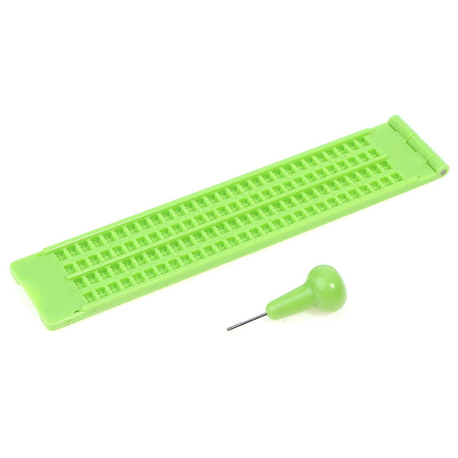 Plastic Braille Writing Slate School Portable Practical With Stylus ...