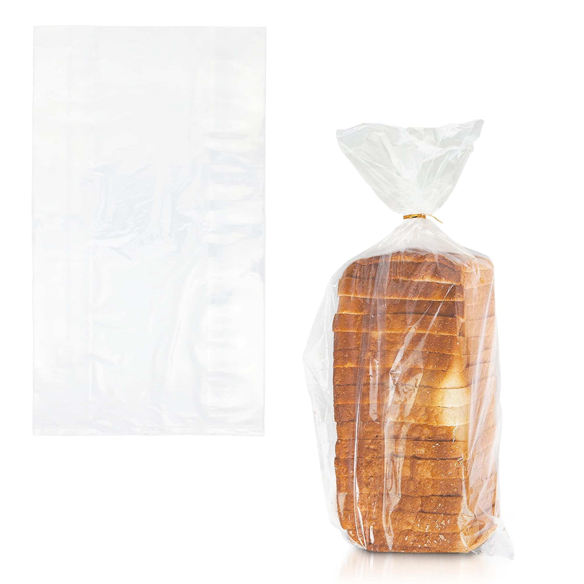 Plastic Bread Bags for Homemade Bread, 8 x 4 x 18 Inch. 1000 Pack Open Top Gusseted Plastic Bags ...