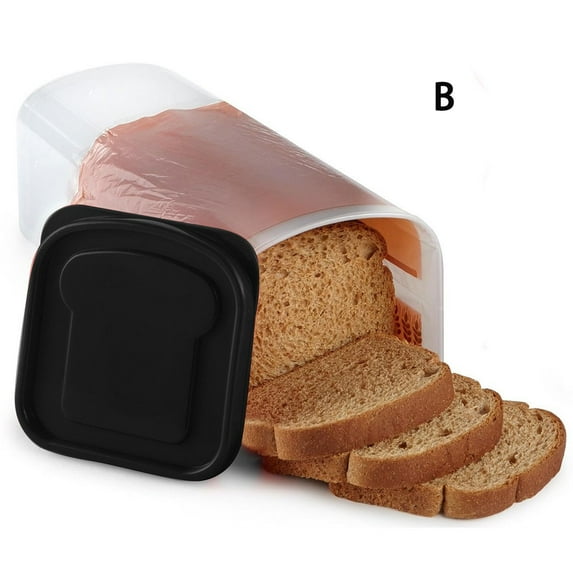 Plastic Bread Box with Sealing Lid and Tray, Bread Storage Box ...
