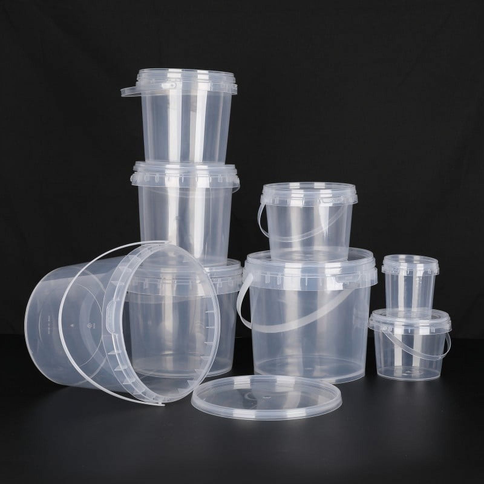 Plastic Bucket Portable Round Thickened - Walmart.com
