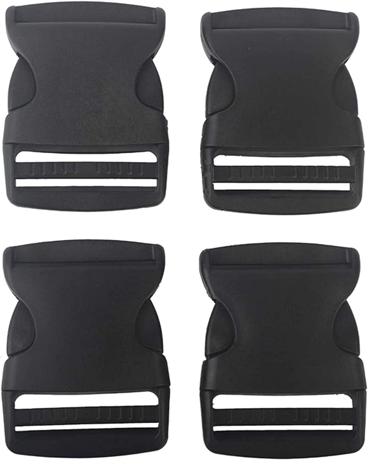 Plastic Buckles 2 Inch (Pack of 4) - Quick Side Release for Luggage ...