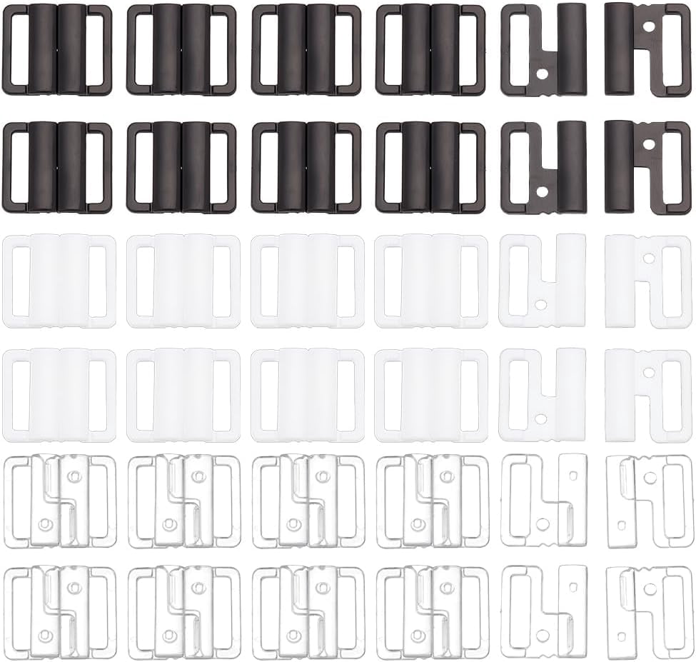 Plastic Buckles Front Closure Hook Clasp Fasteners for Sewing Clothes ...