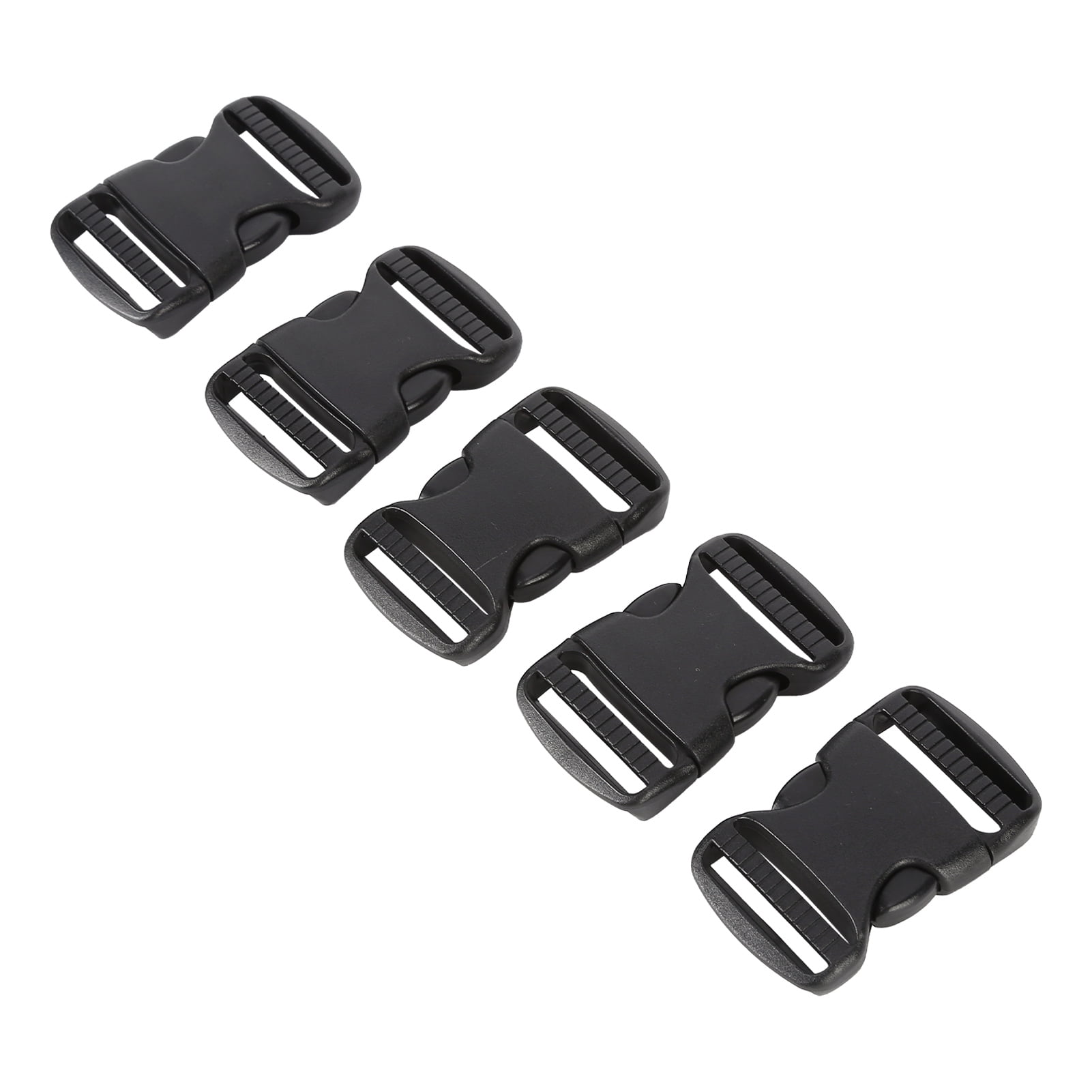 Plastic Buckles, Quick Release Dual Adjustable Clips for Webbing, Easy ...