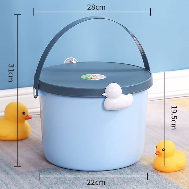Plastic Building Blocks Storage Bucket Toy Storage Bucket with Lid 1 ...