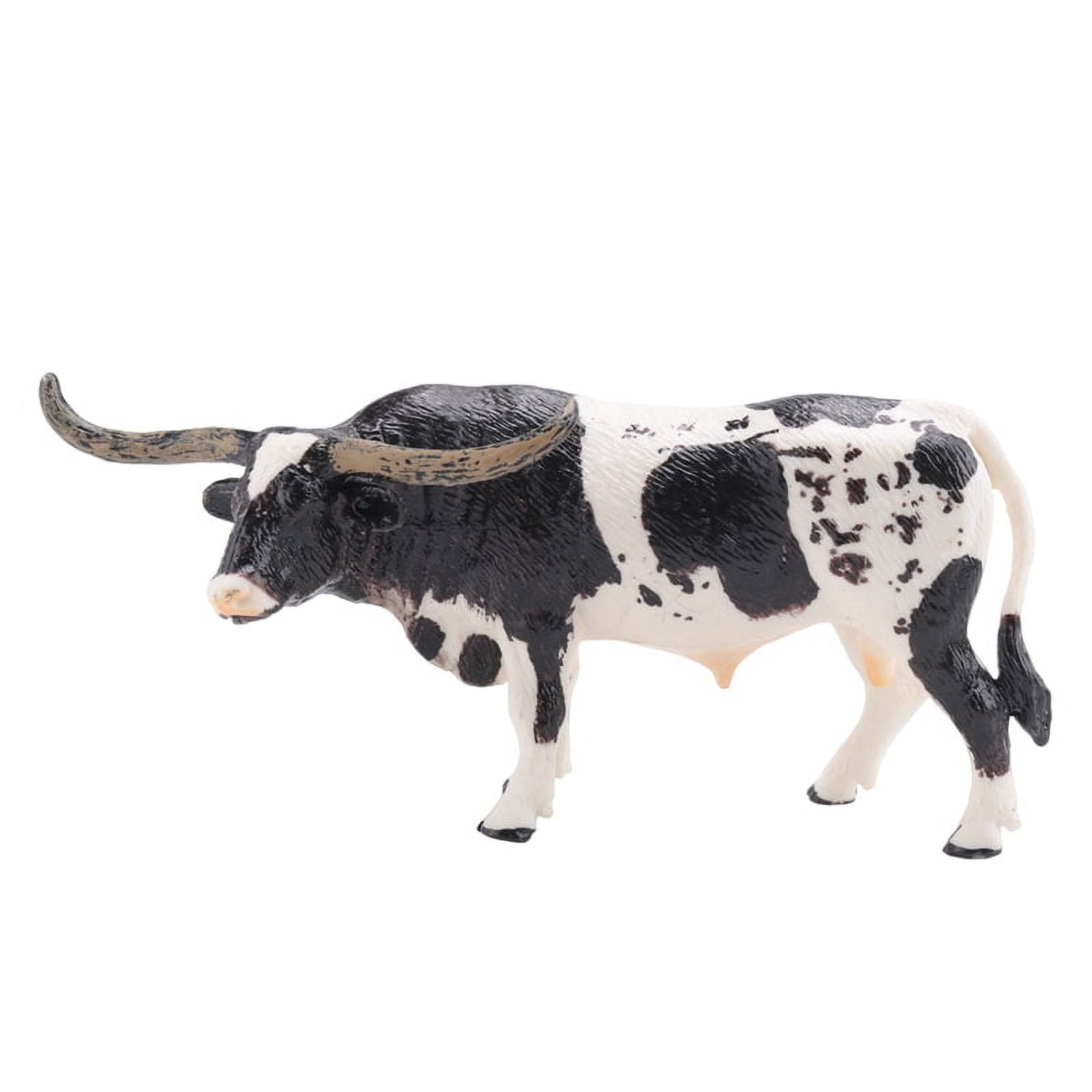 Plastic Bull Cattle Animals Static Cute Model Collection Cow - Walmart.com