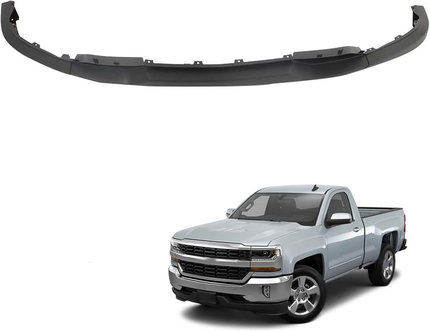 Plastic Bumper Lower Valance Front Replacement for 2016-2018 Silverado ...