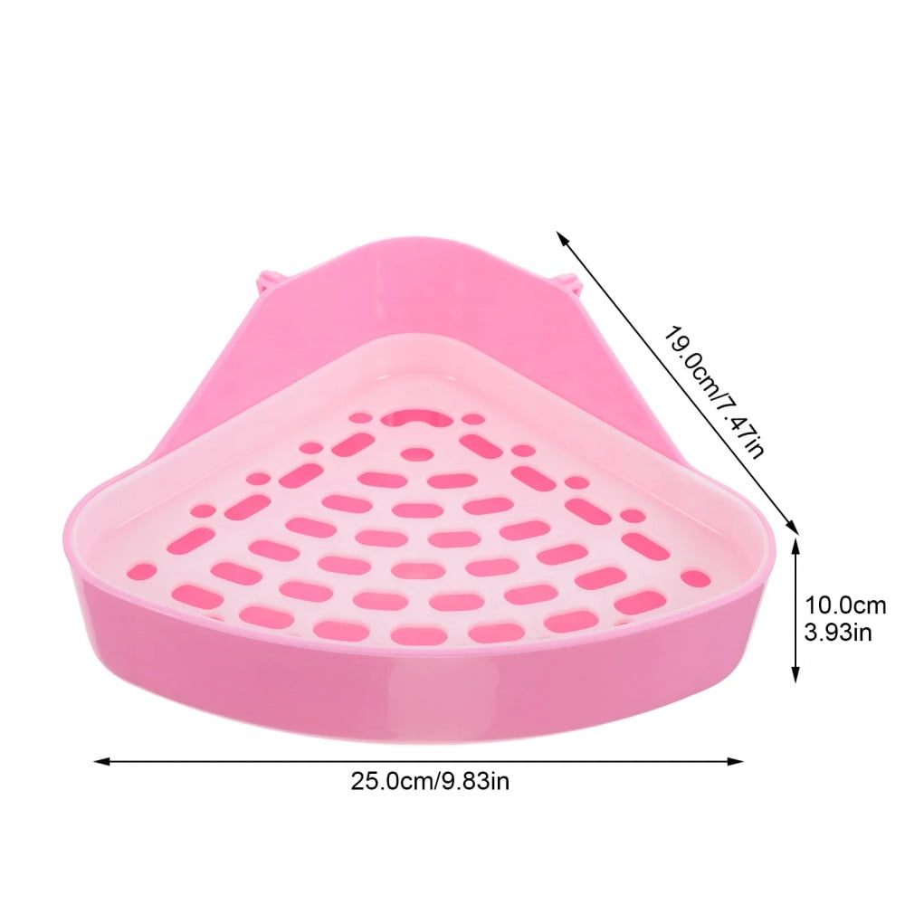 Plastic Bunny Litter Box Toilet Triangle Chinchillas Potty Trainnig ...