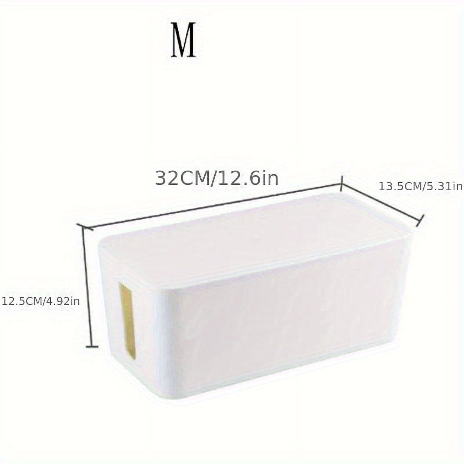 Plastic Cable Management Organizer, Desktop Power Strip Storage Box ...