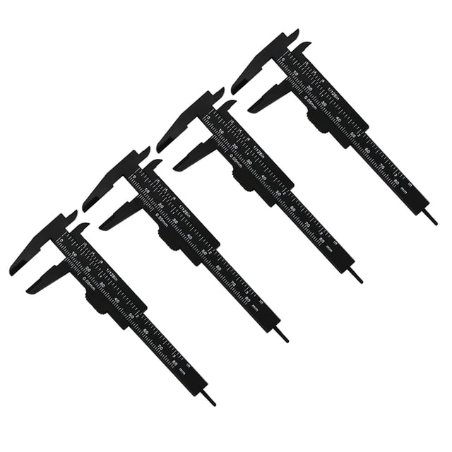 Plastic Calipers 4pcs 3inch Verniers Calipers Mini Sliding Calipers ...