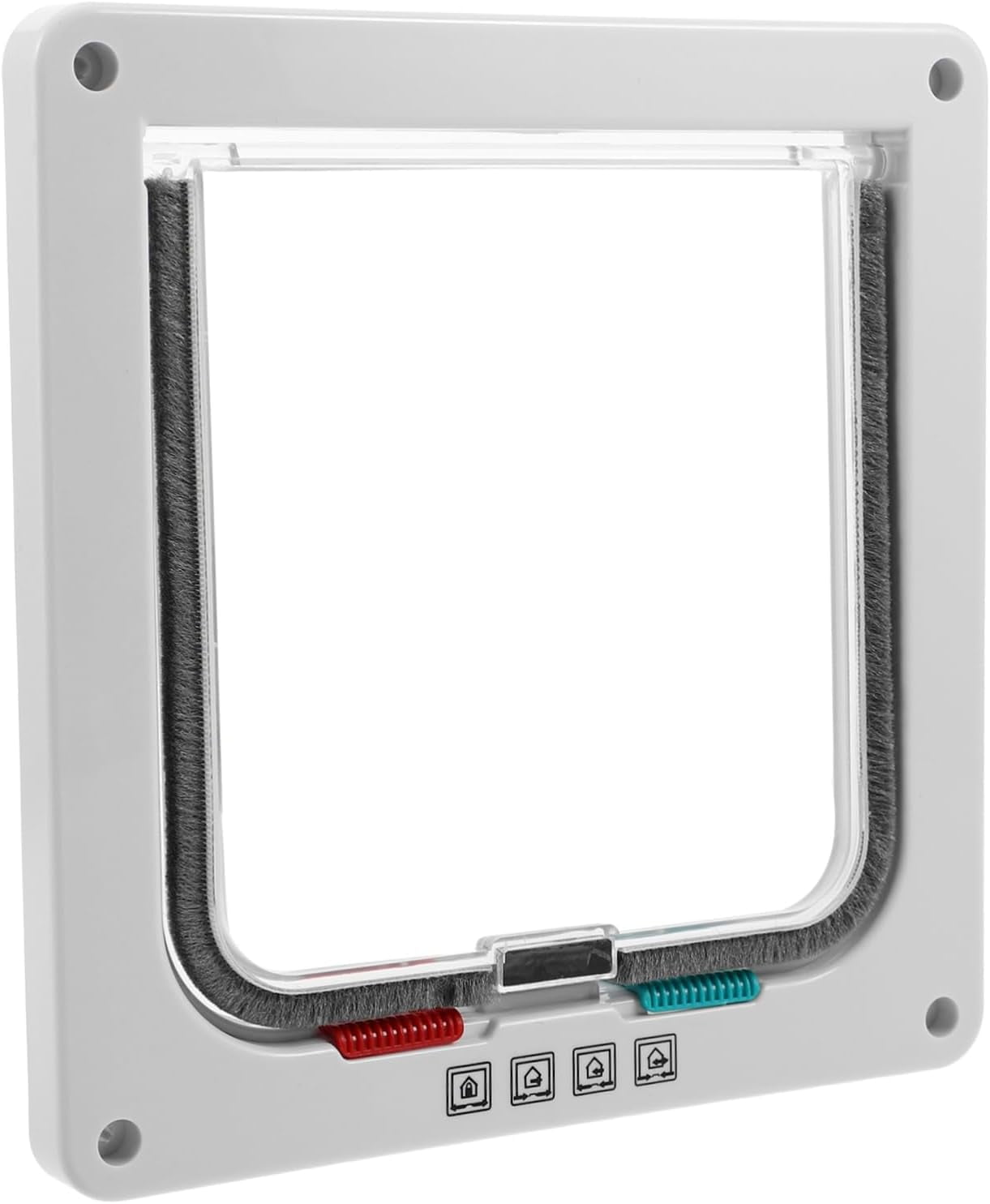 Plastic Cat Door for Interior Doors Lockable Pet Door Flap for Small ...