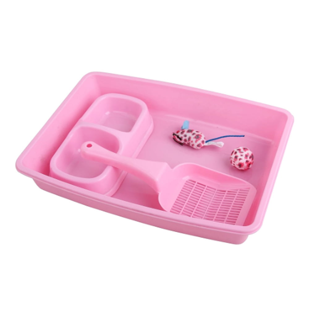 Plastic Cat Litter Box Set, Including Cat Litter Pan, Cat Litter ...