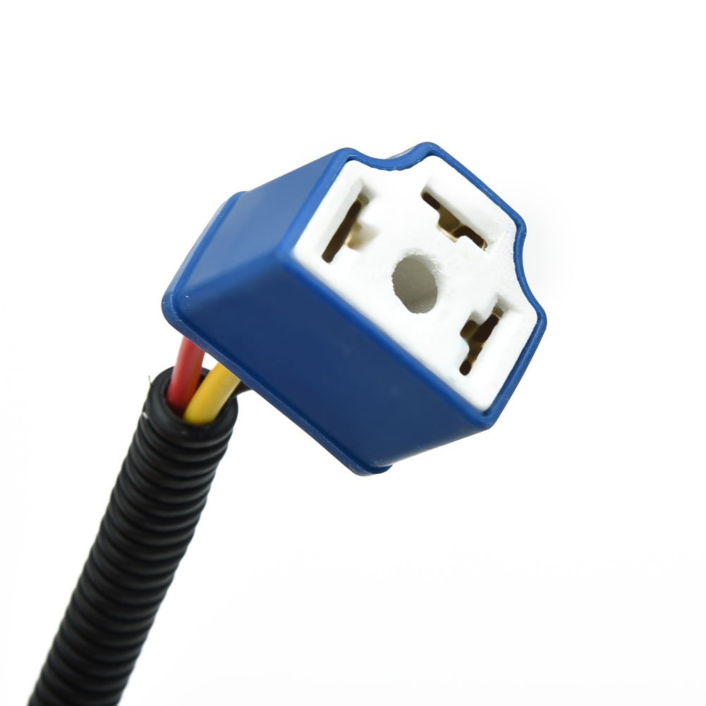 Plastic+Ceramic H4 Socket Connector Plug Adapter For Car For Motorcycle ...
