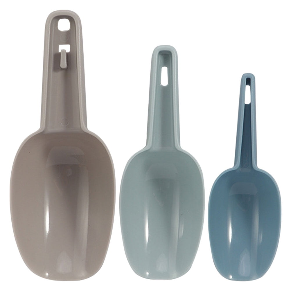 IMIKEYA Plastic Serving Scoops for Kitchen Use Assorted Color Stackable ...