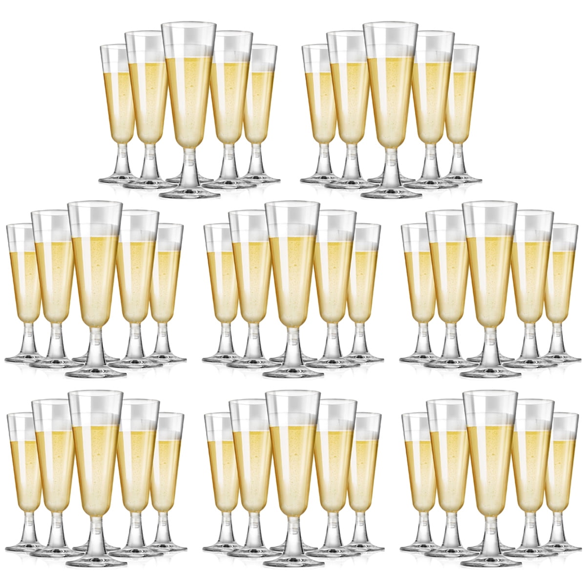 Plastic Champagne Flutes Plastic Mimosa Glasses 40 Pack ,Disposable ...