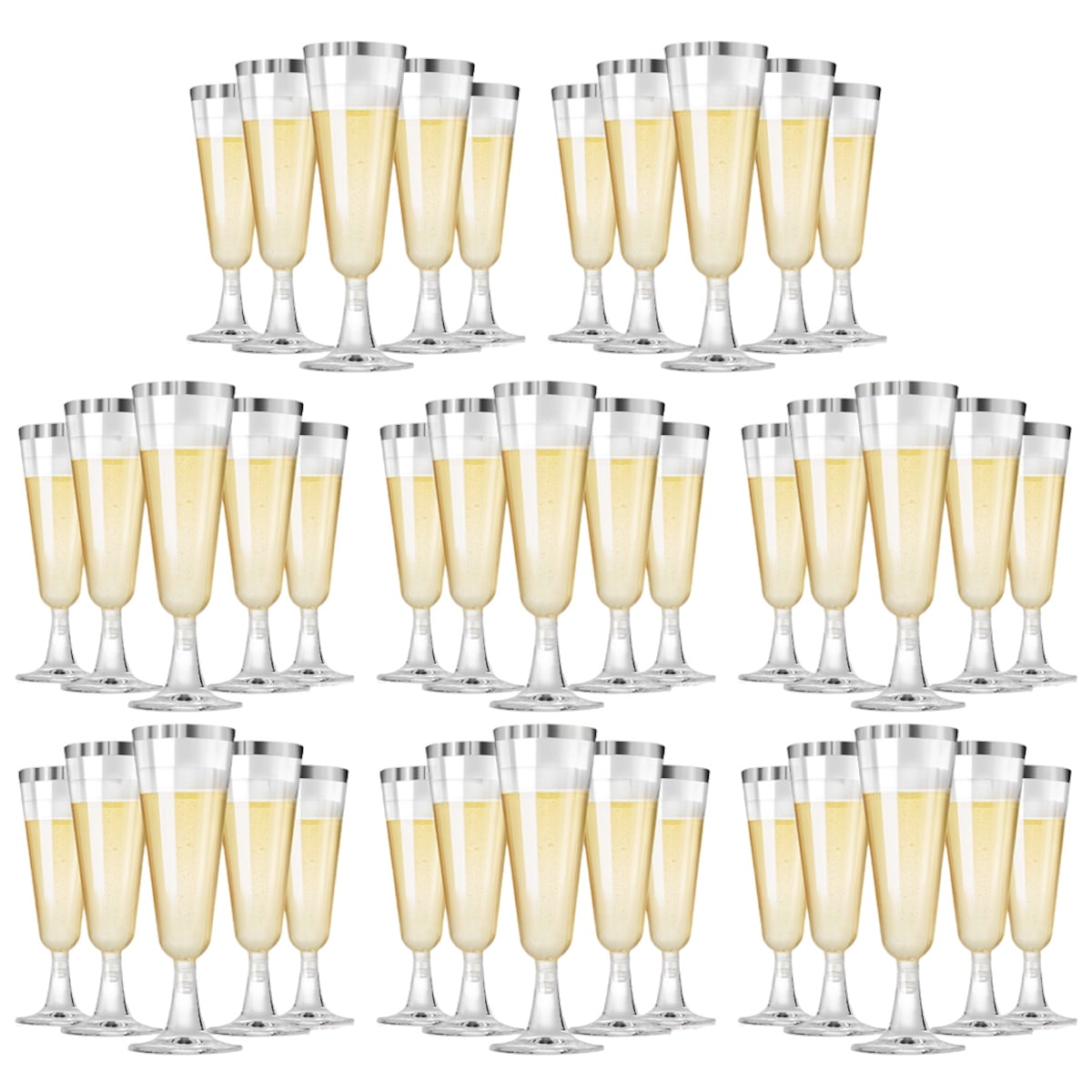 Plastic Champagne Flutes Plastic Mimosa Glasses 40 Pack ,Disposable ...