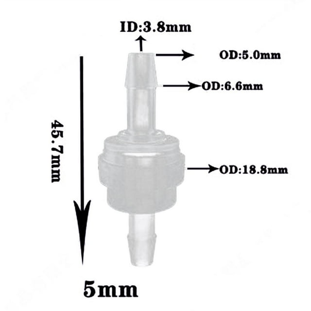 Plastic Check Valve Gas Check Valve Water Stop Valve Line Fluid For Air ...
