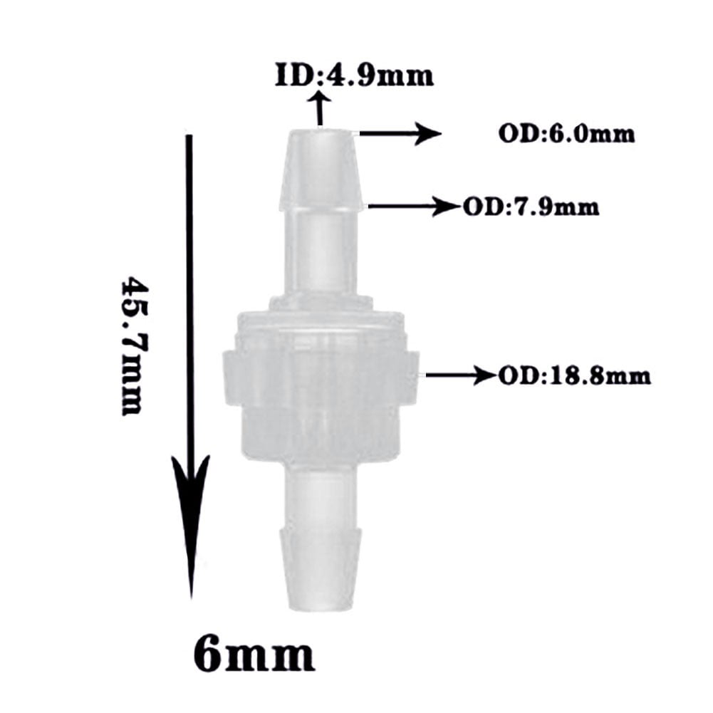 Plastic Check Valve Gas Check Valve Water Stop Valve Line Fluid For Air ...