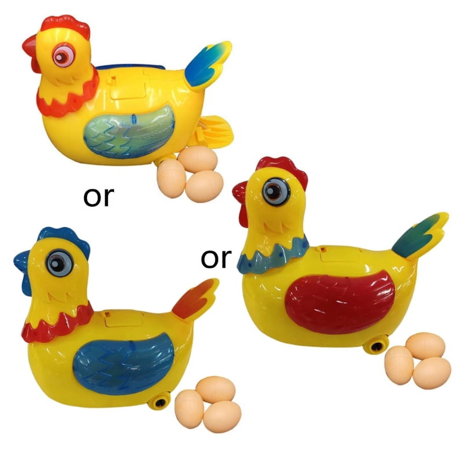 Plastic Chicken Laying Eggs Toy Chick for Doll Electric Crazy Game ...