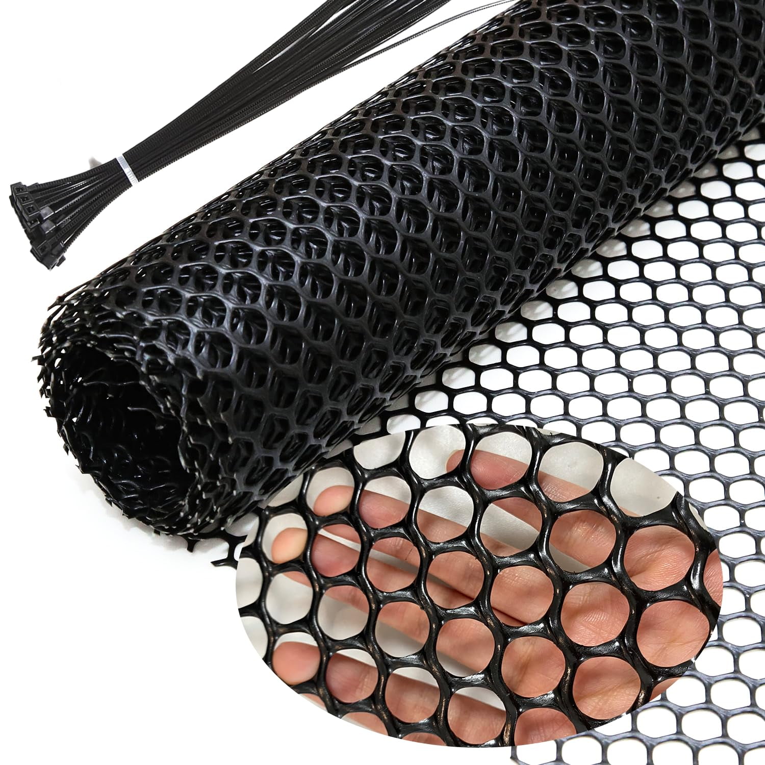 Plastic Chicken Wire Fencing, MODANU 15.7" x 16.4' Chicken Wire Mesh ...