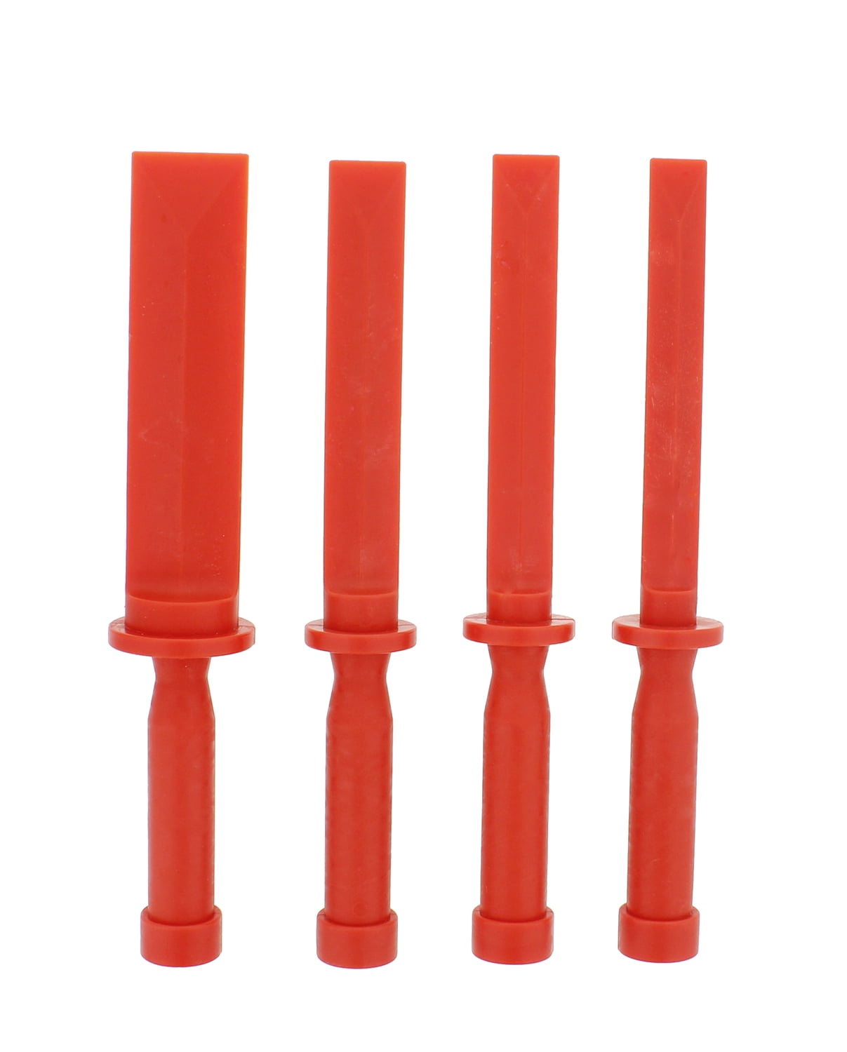 Plastic Chisel Scraper 4-Piece Set of 3/4" 7/8" 1" 1-1/2" Inch Adhesive ...