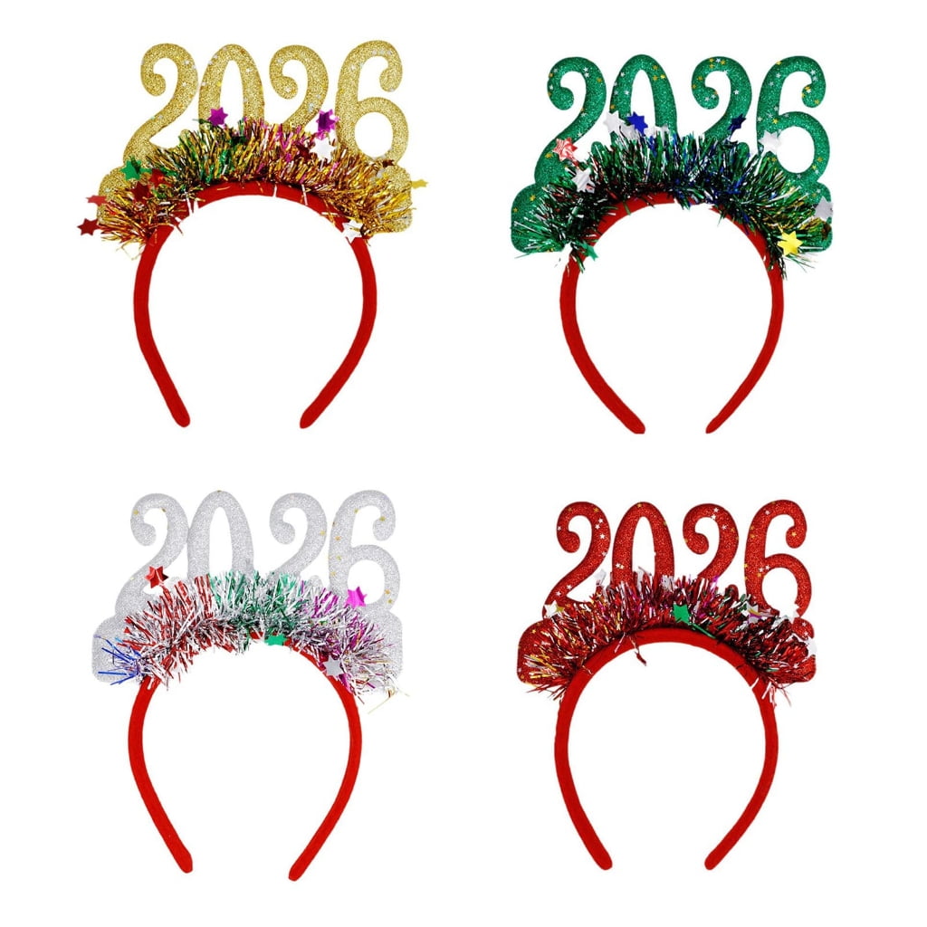 Plastic Christmas Headbands Set 4 Styles Festivous Party Supplies for ...