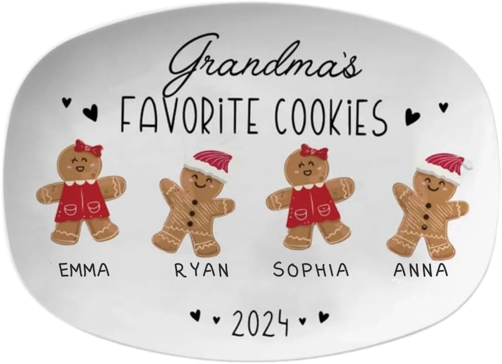 Plastic Christmas Plates For Cookies Grandma , Grandma's Favorite ...