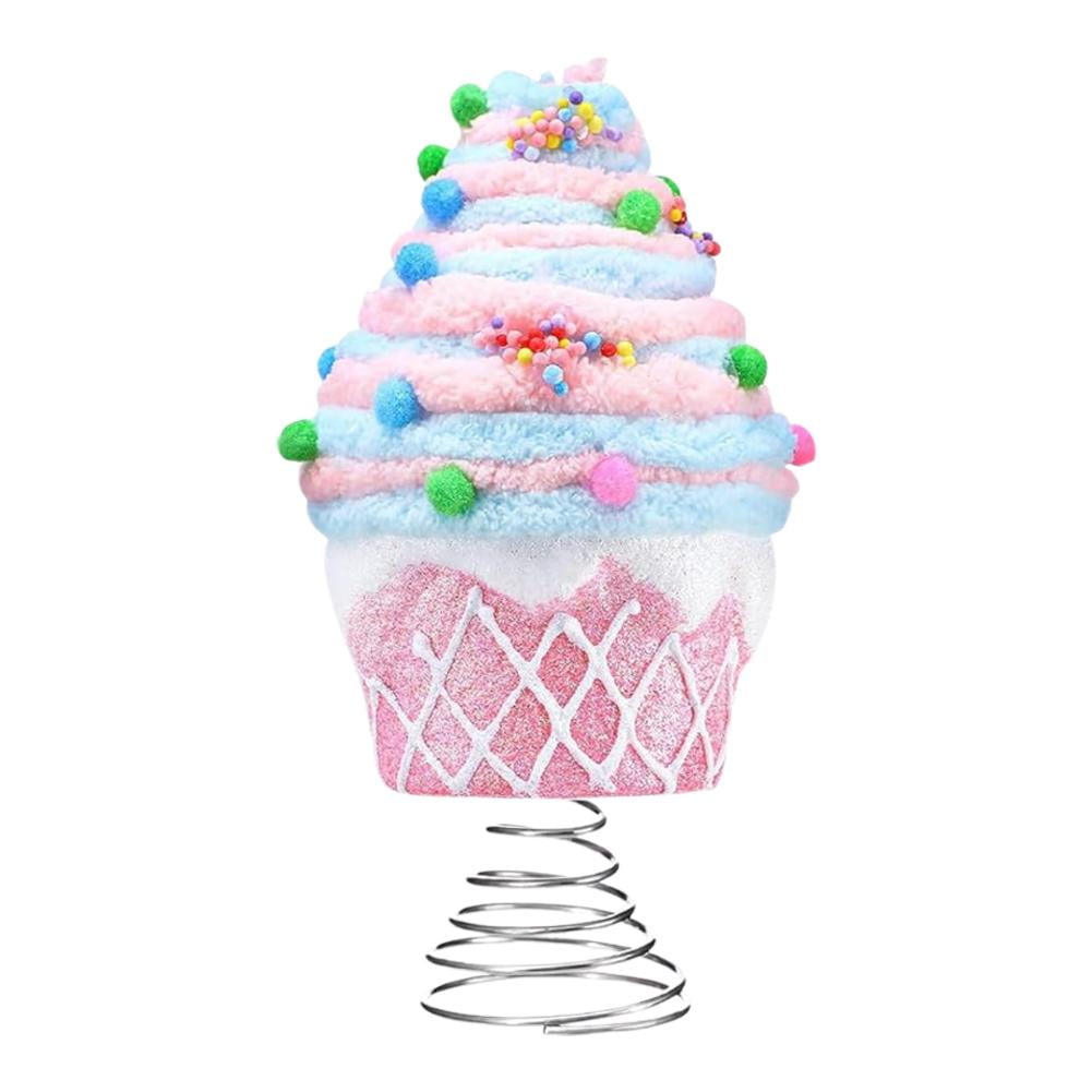 Plastic Christmas Tree Cupcake Topper Decoration for Christmas Party ...