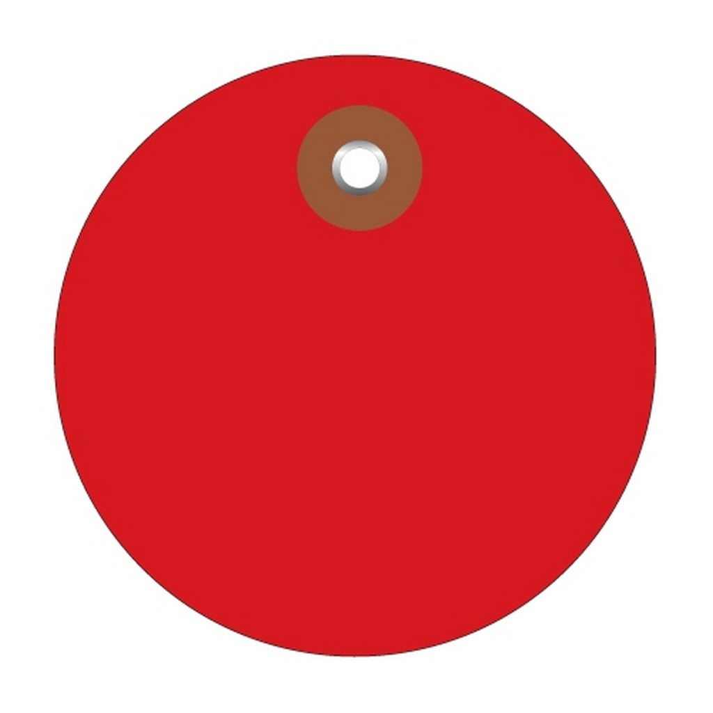 Plastic Circle Tags Red 3" (100 Per/Case) - Walmart.com