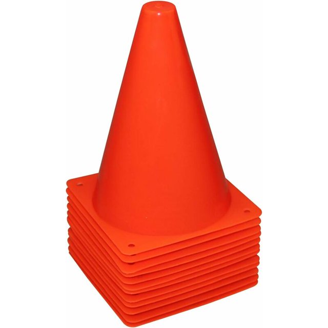 Plastic Circulation Cones Training Cones Set of 12 Agility Sport Cones ...