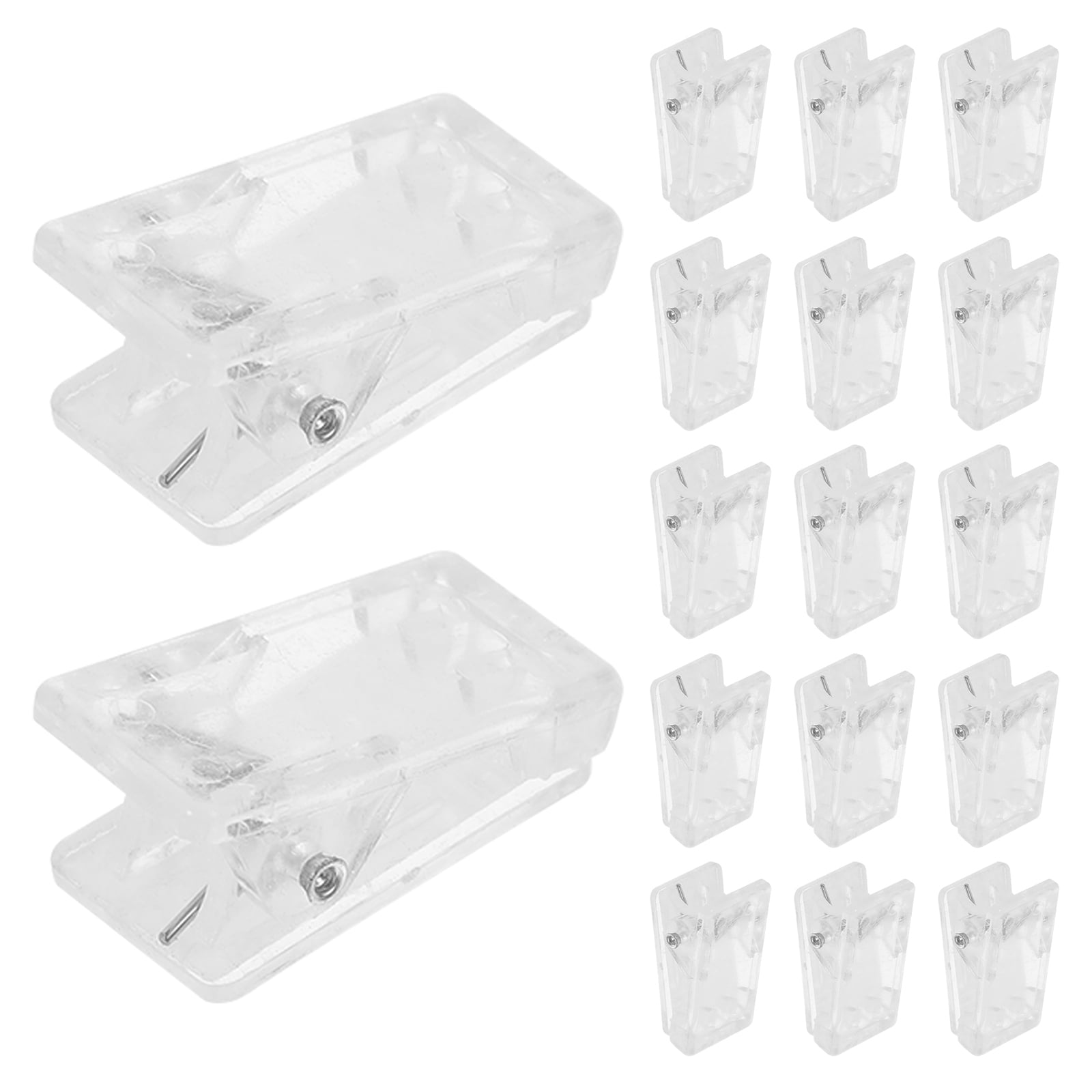 Plastic Clamp Clamps ID Card Holder Badge Holders Clip Clips for Spring ...