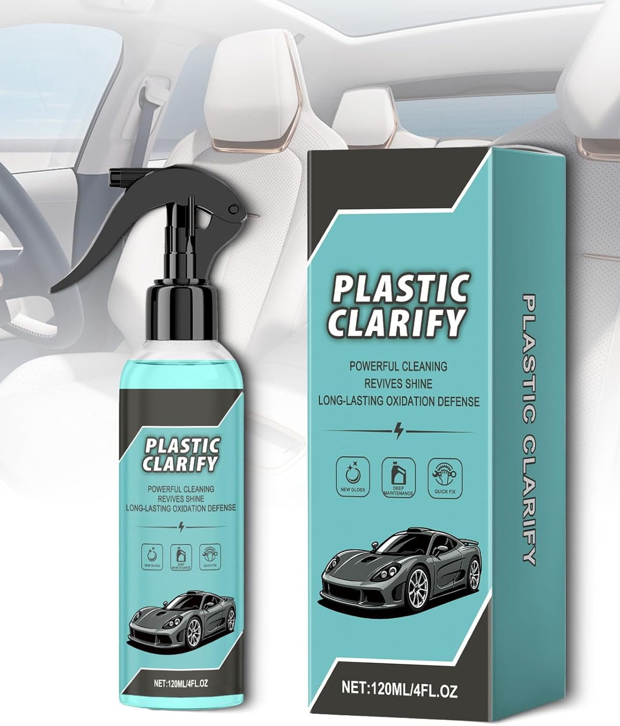 Plastic Clarify For Cars Waterless Spray Wax All In One Detailer For ...