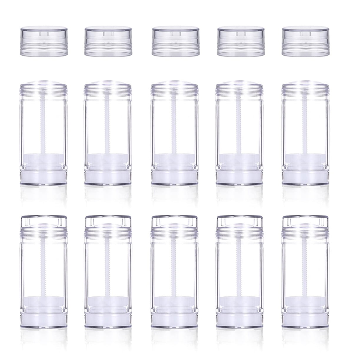 Plastic Clear Deodorant Containers,Tutuviw 10 Pcs Empty Deodorant ...