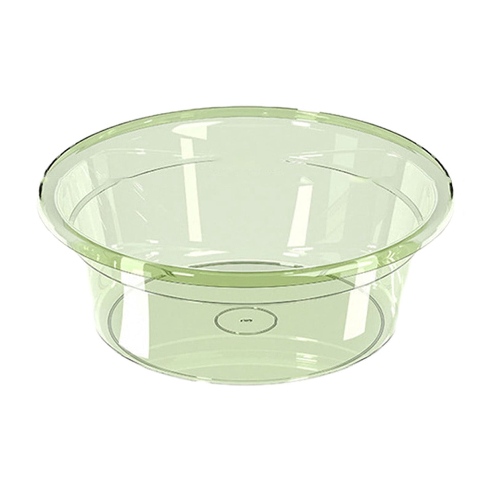 Plastic Clear Washbasin Round Portable Thickening Dishes Pan Bedside ...
