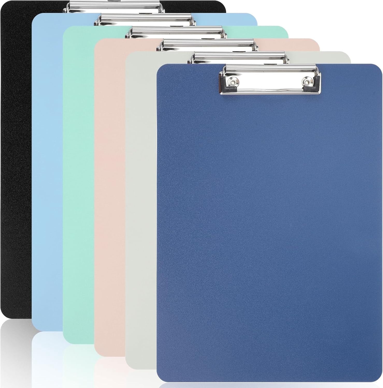 Plastic Clipboard,6 Pack Colored Clip Boards for Classroom, Students ...