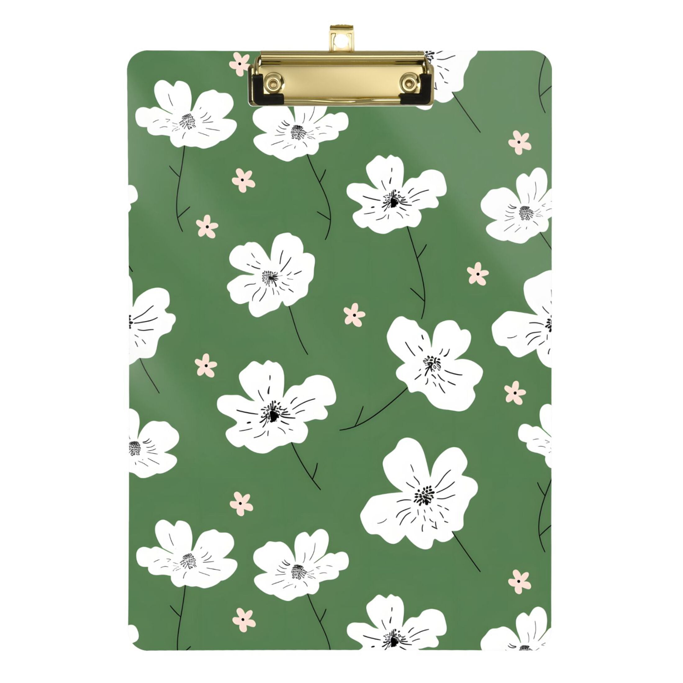 Plastic Clipboard Acrylic Hanging Clip Board with Gold Low Profile ...