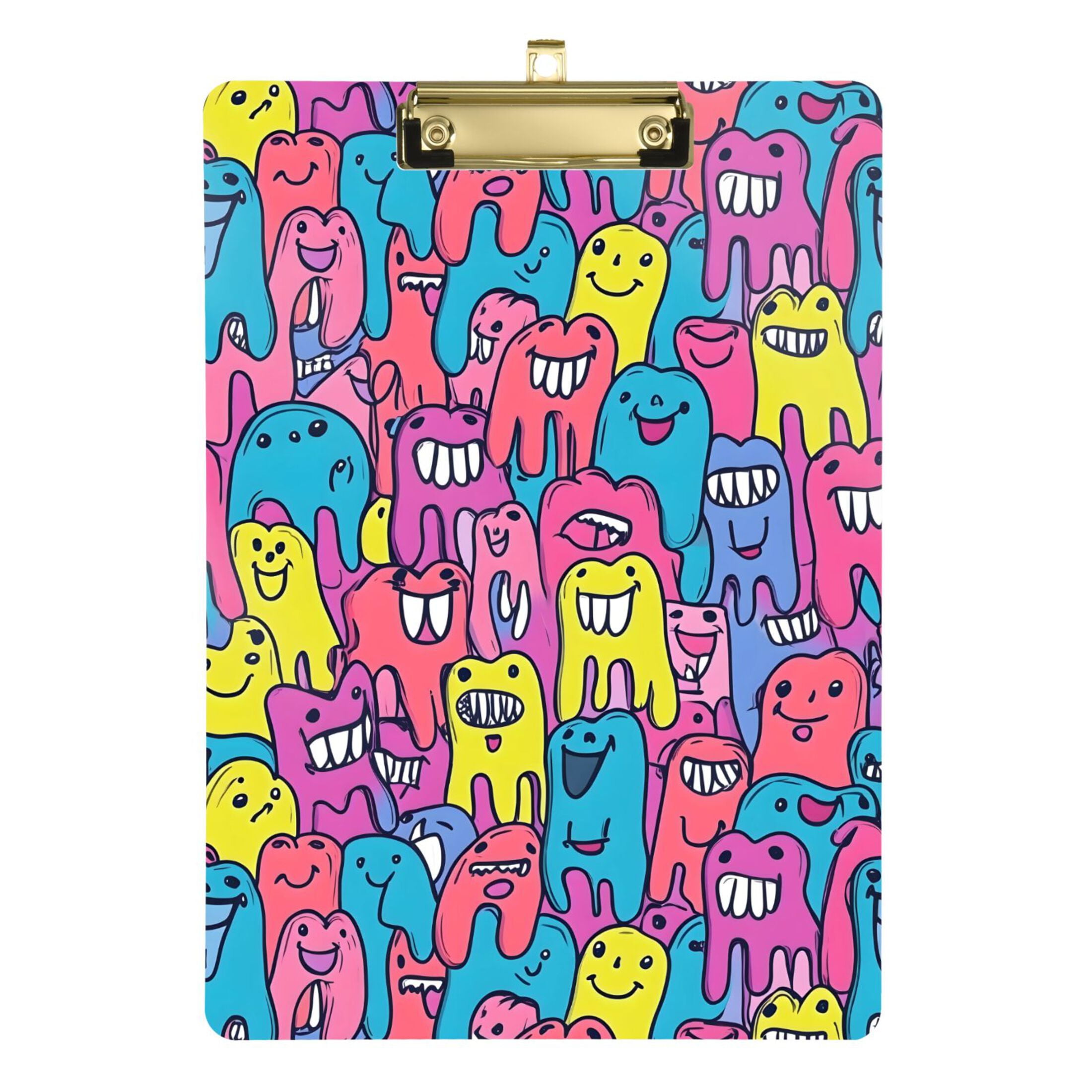 Plastic Clipboard Acrylic Hanging Clip Board with Gold Low Profile ...