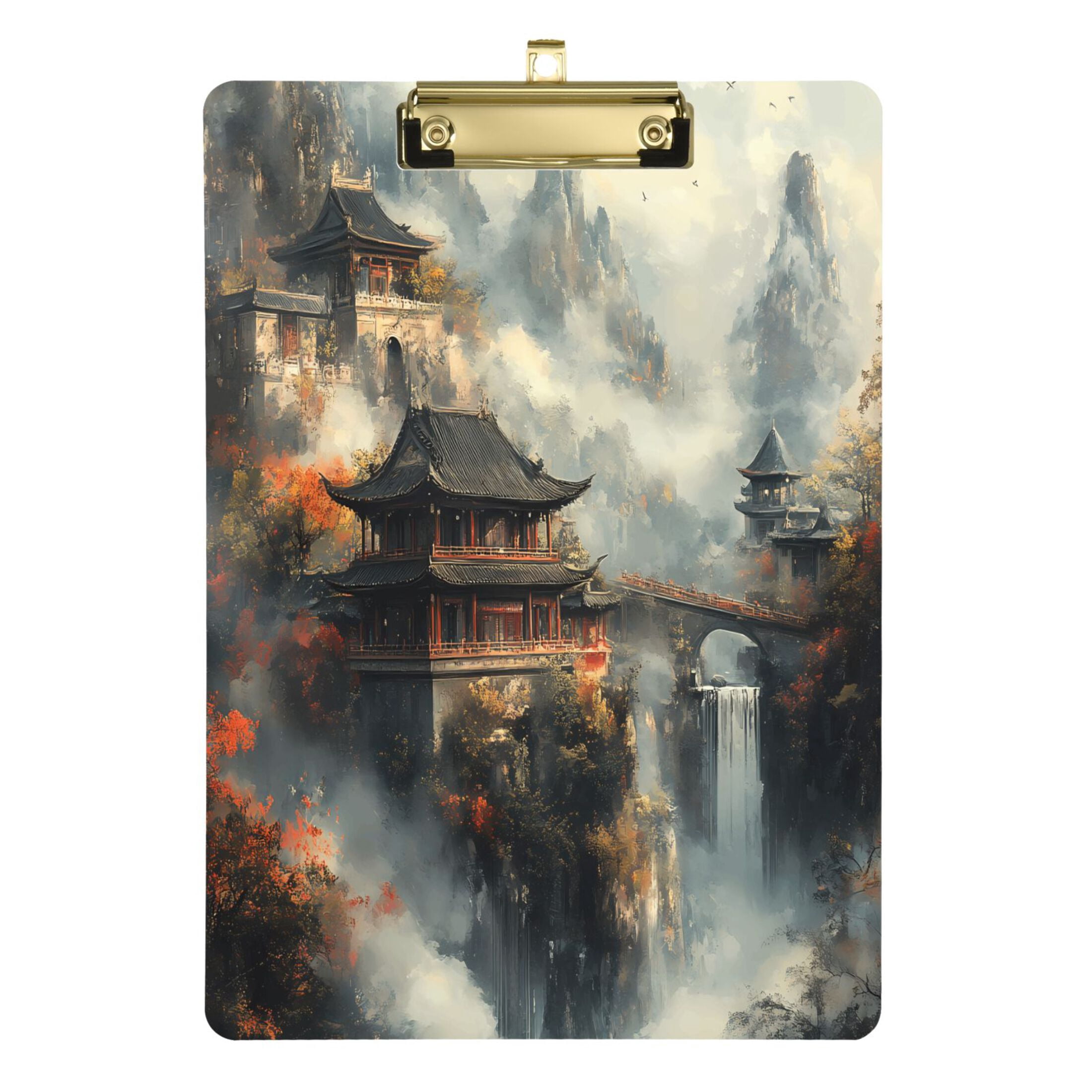 Plastic Clipboard Acrylic Hanging Clip Board with Gold Low Profile ...