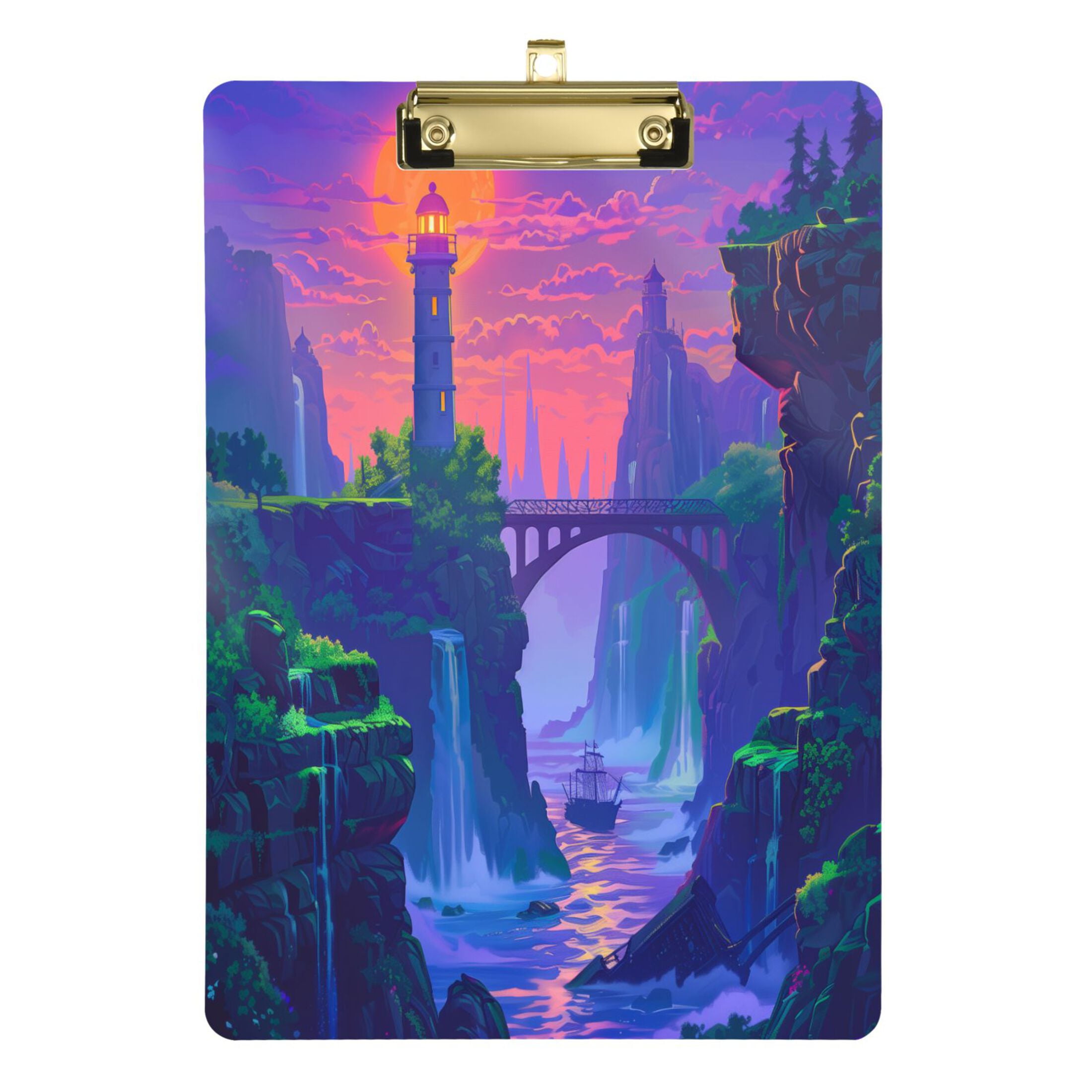 Plastic Clipboard Acrylic Hanging Clip Board with Gold Low Profile ...