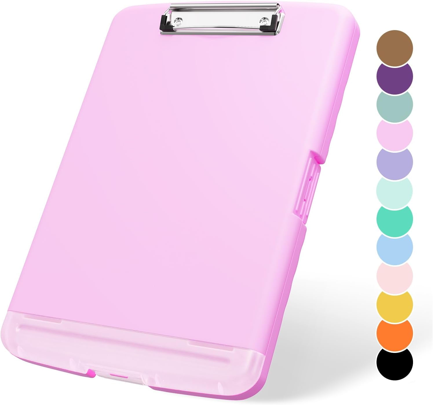 Plastic Clipboard with Storage, 8.5 x 11" Storage Organization Box Side ...