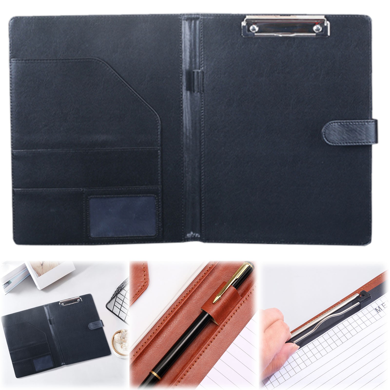 Plastic Clipboard with Storage Folders with Pocket Punched File Folder ...