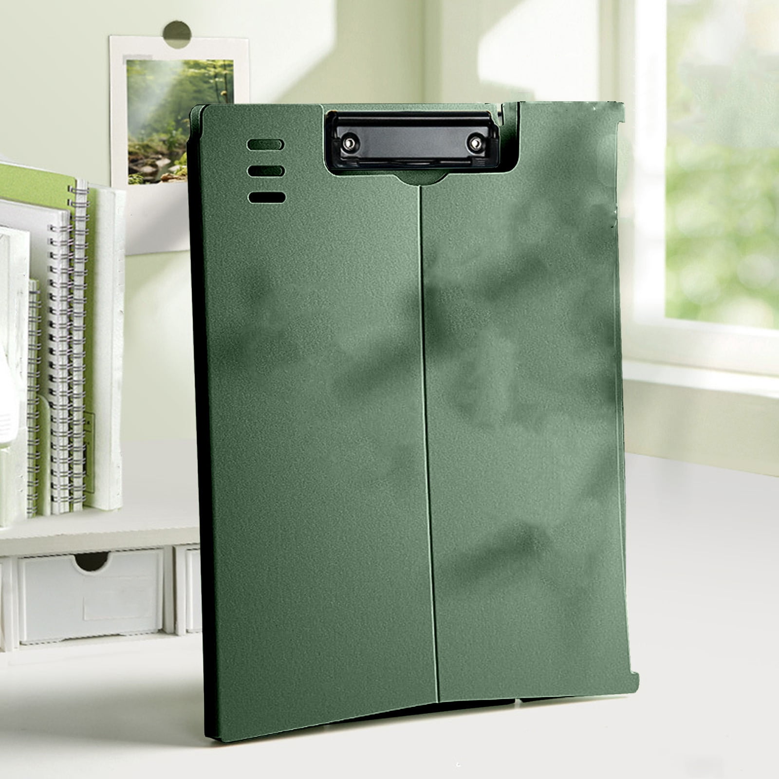 Plastic Clipboard with Storage,Folding Feature 13.4x9.4 inch Standing ...