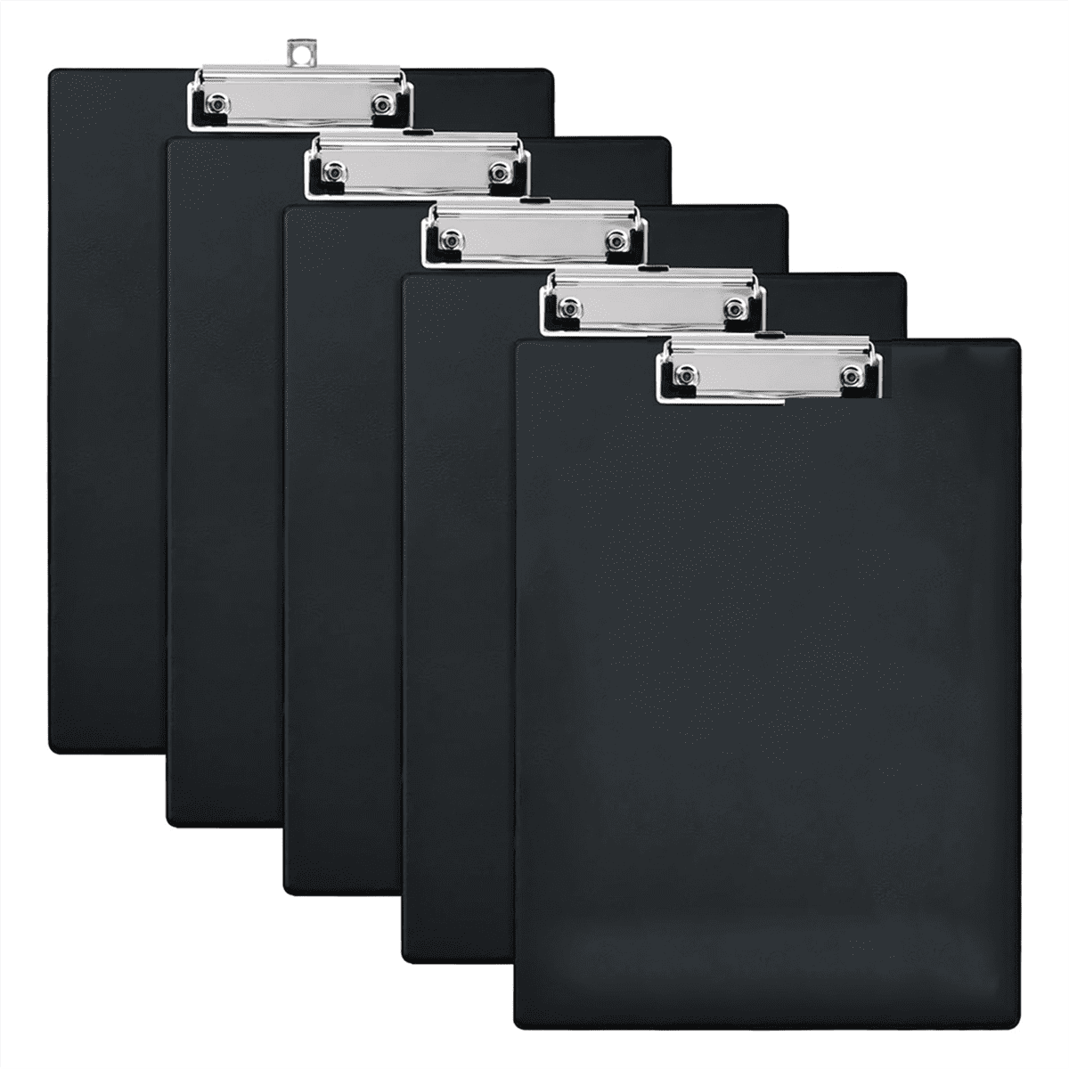 Plastic Clipboards, (Set of 5) Clipboard with Low Profile Clip, 8.9 X ...