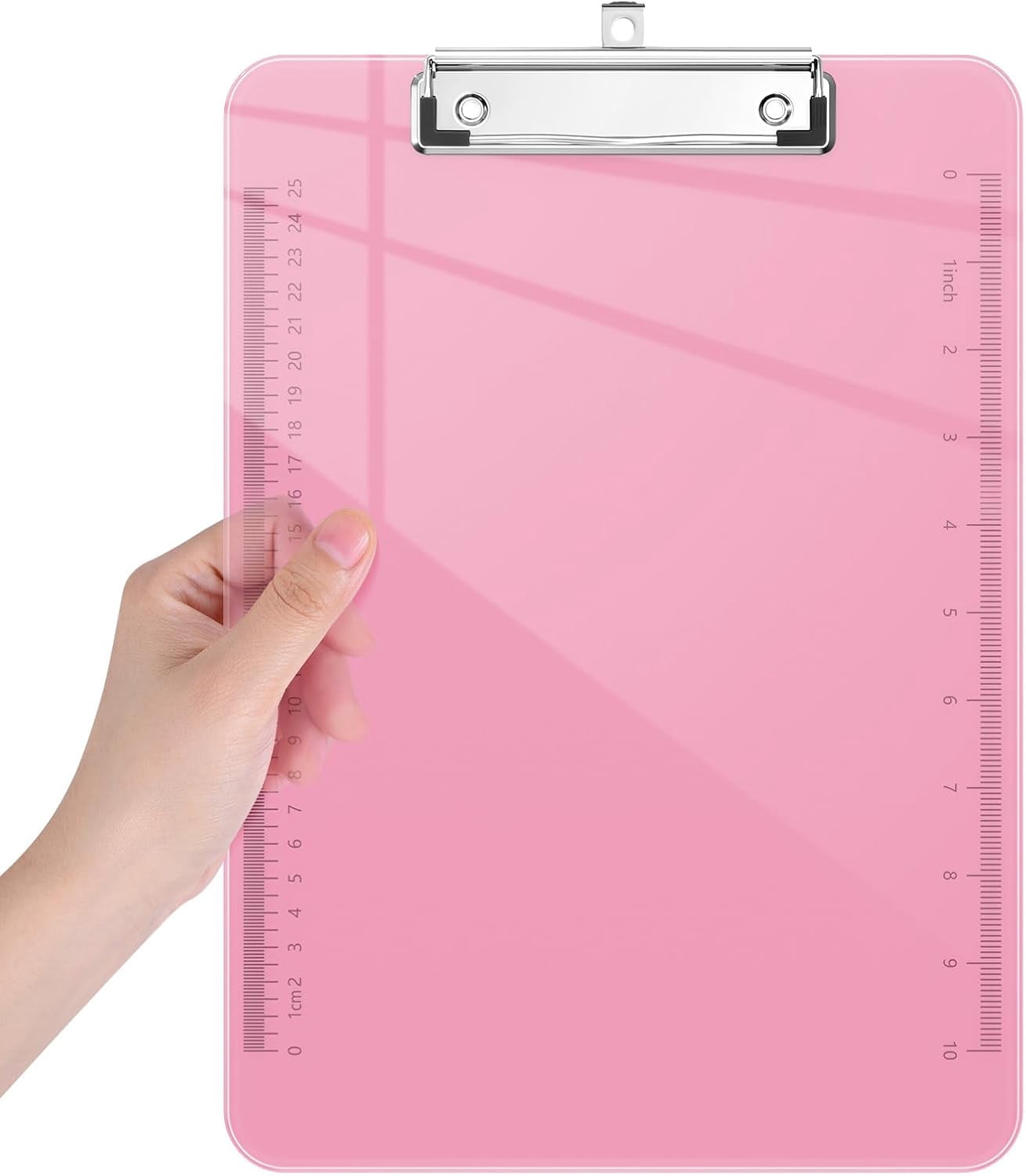 Plastic Clipboards, Translucent Ruler Clip Board with Low Profile ...