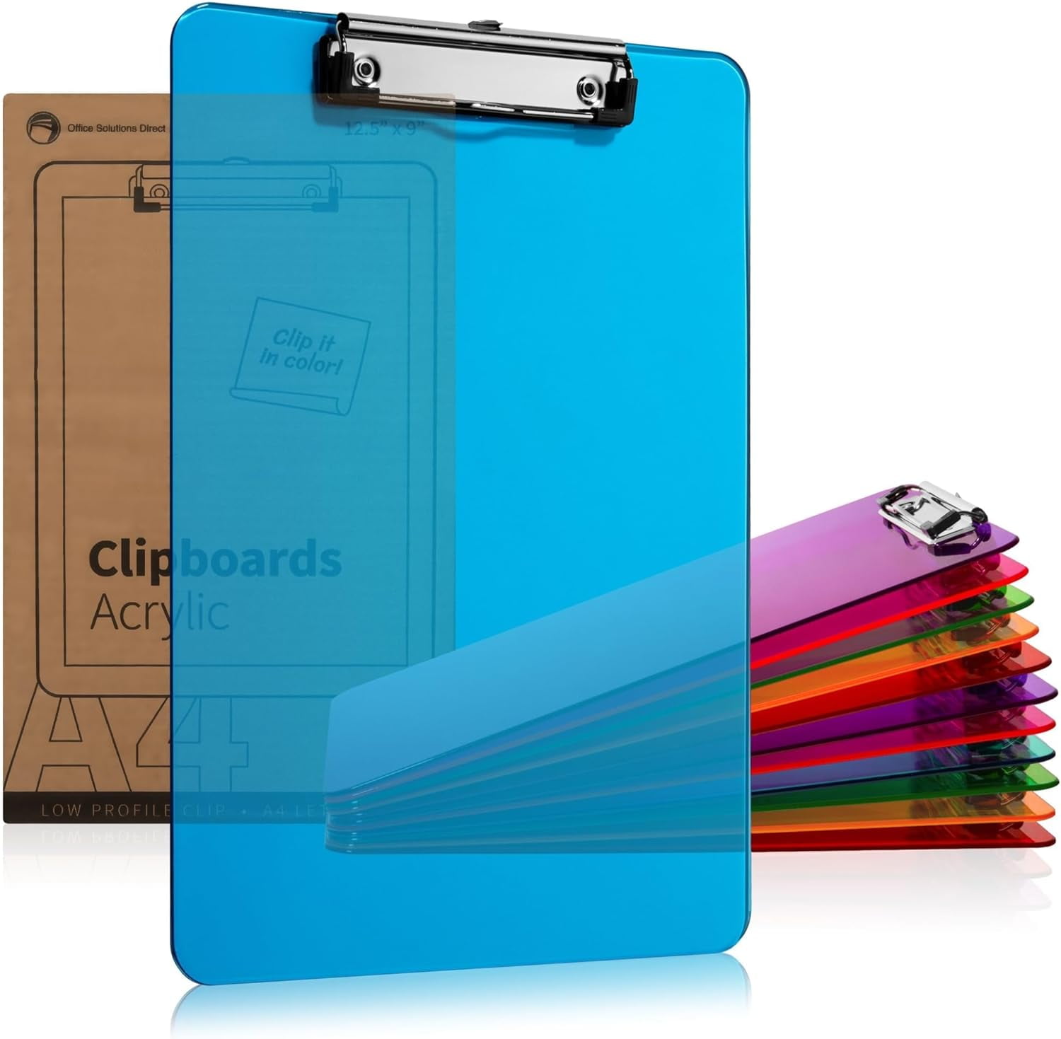 Plastic Clipboards With Low Profile Clip (Set Of 12) 12.5 X 9 Inch ... Plastic Clipboards With Low Profile Clip (Set Of 12) 12.5 X 9 Inch ...