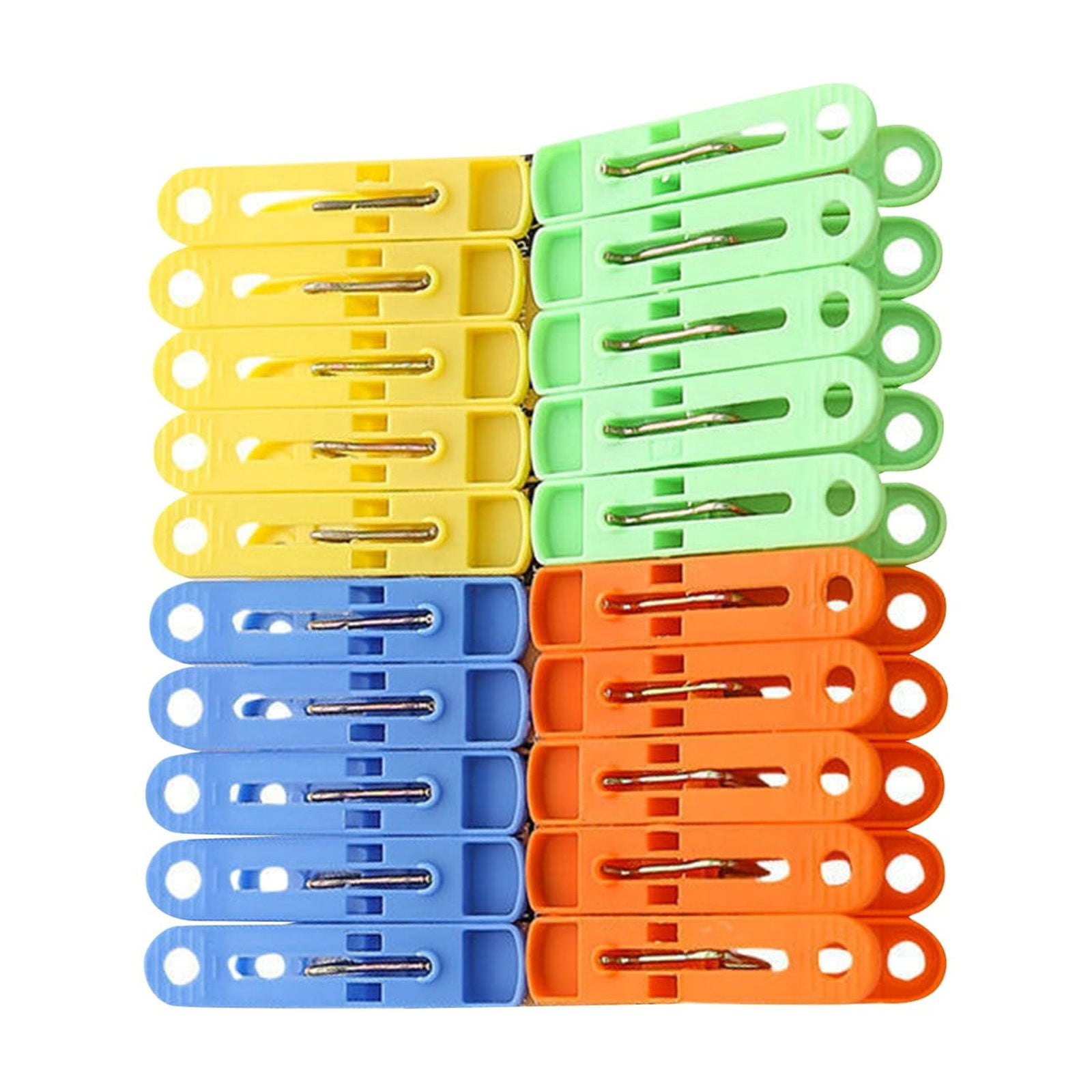 Plastic Clothes Clip Laundry Clip, 20 Colored Clothes Clips, 4 Colors ...