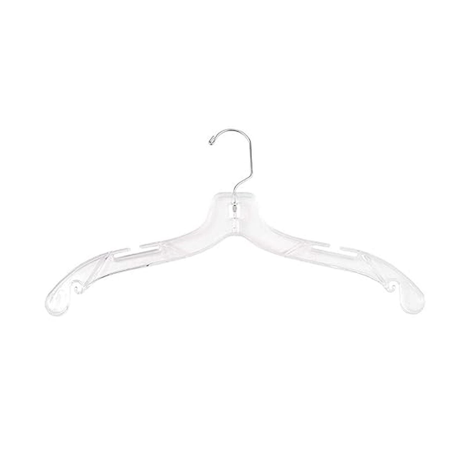 Plastic Clothes Hangers 100 Pack - Extra Large 19" Heavy Duty Shirt ...