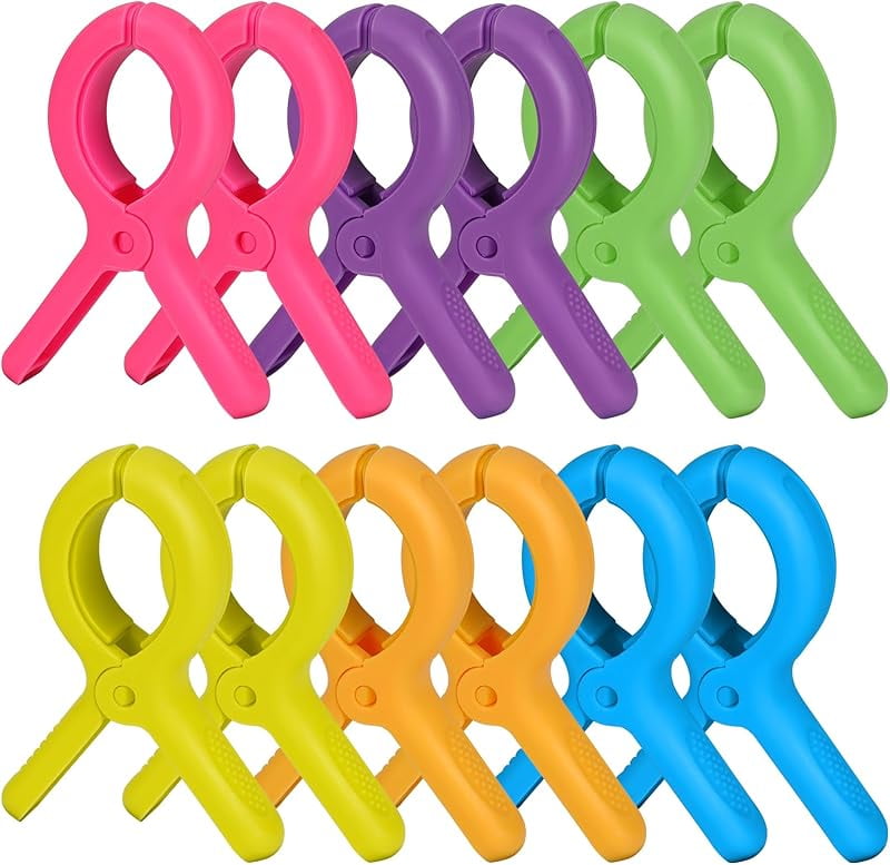 Plastic Clothes Pins Laundry Clips,56Pcs Colorful Clothespins,2 inch ...