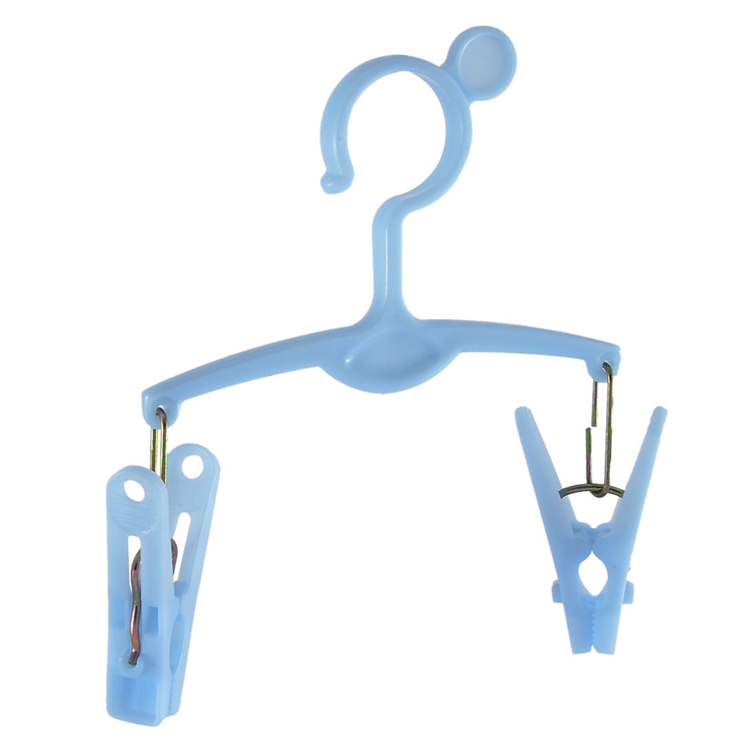 Plastic Clothes Socks Pants Airing Clips Clamps Clothespins Hanger Blue ...