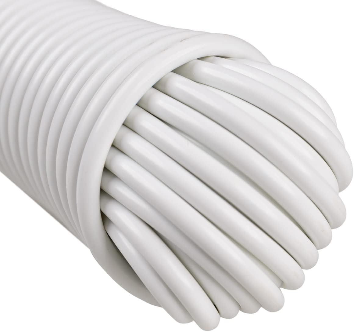 Plastic Coated Clothesline – Synthetic Fiber – All Purpose Laundry Line ...